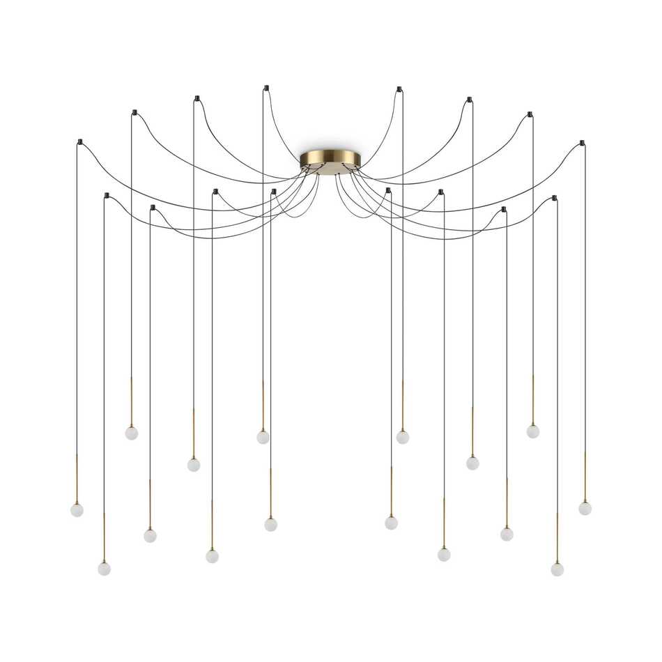 Lustra LUCCIOLA SP16 OTTONE - Alexim Light Design